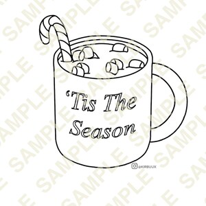 Printable Hot Cocoa Coloring Page PDF for Toddlers | Cute and Easy ...