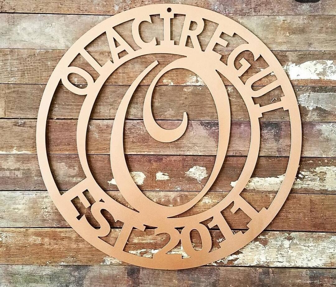 Custom Metal Family Sign Anniversary Gift Personalized Wedding Gift ...