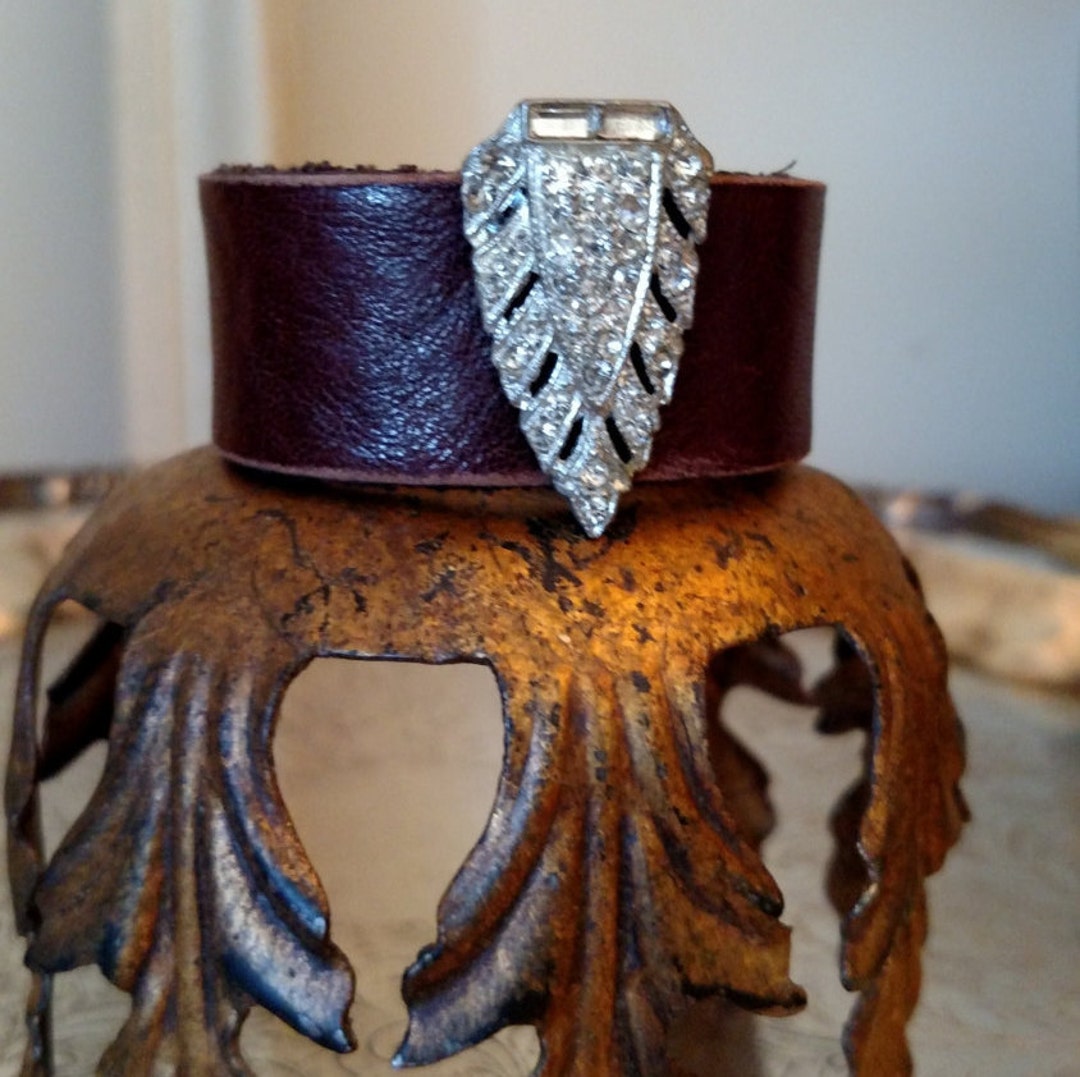 LEATHER CUFF BRACELET - Etsy