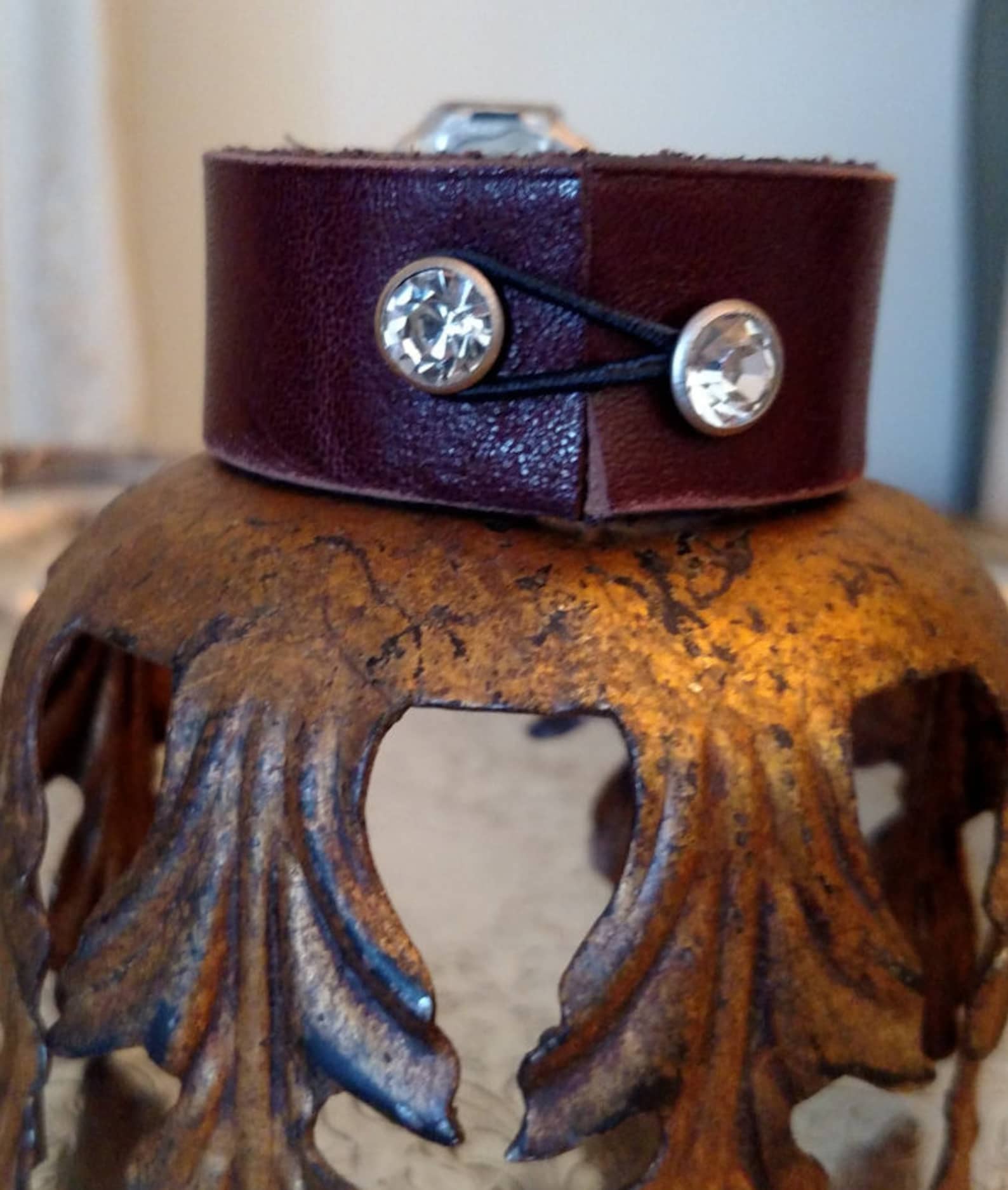 LEATHER CUFF BRACELET | Etsy