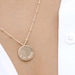 Personalized Disc Necklace, Custom Inscription With Roman Numeral, Date ...