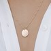 Personalized Disc Necklace, Custom Inscription With Roman Numeral, Date ...