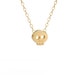 Gold Skull Necklace | 14kt Gold Filled Chain | Tiny Skull Necklace - Etsy