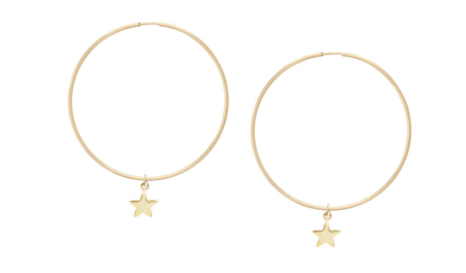 Gold Star Hoop Earrings Hoop Earrings Gold Hoop Earrings | Etsy