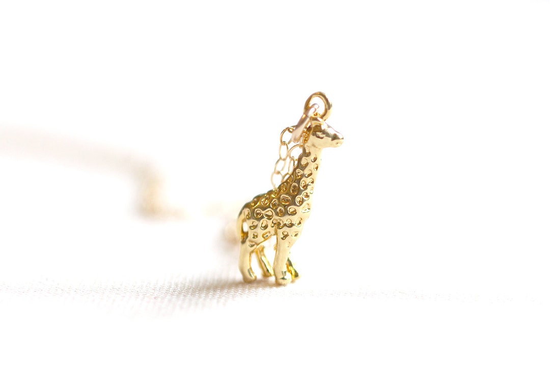 Gold Giraffe Necklace | 14kt Gold Filled | Giraffe Necklace - Etsy