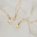 Mini Gold Initial Necklace Tiny Initial Necklace Gold - Etsy