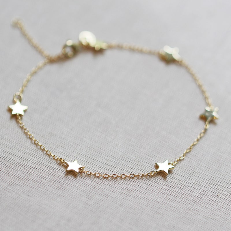 Silver Star Bracelet - Etsy