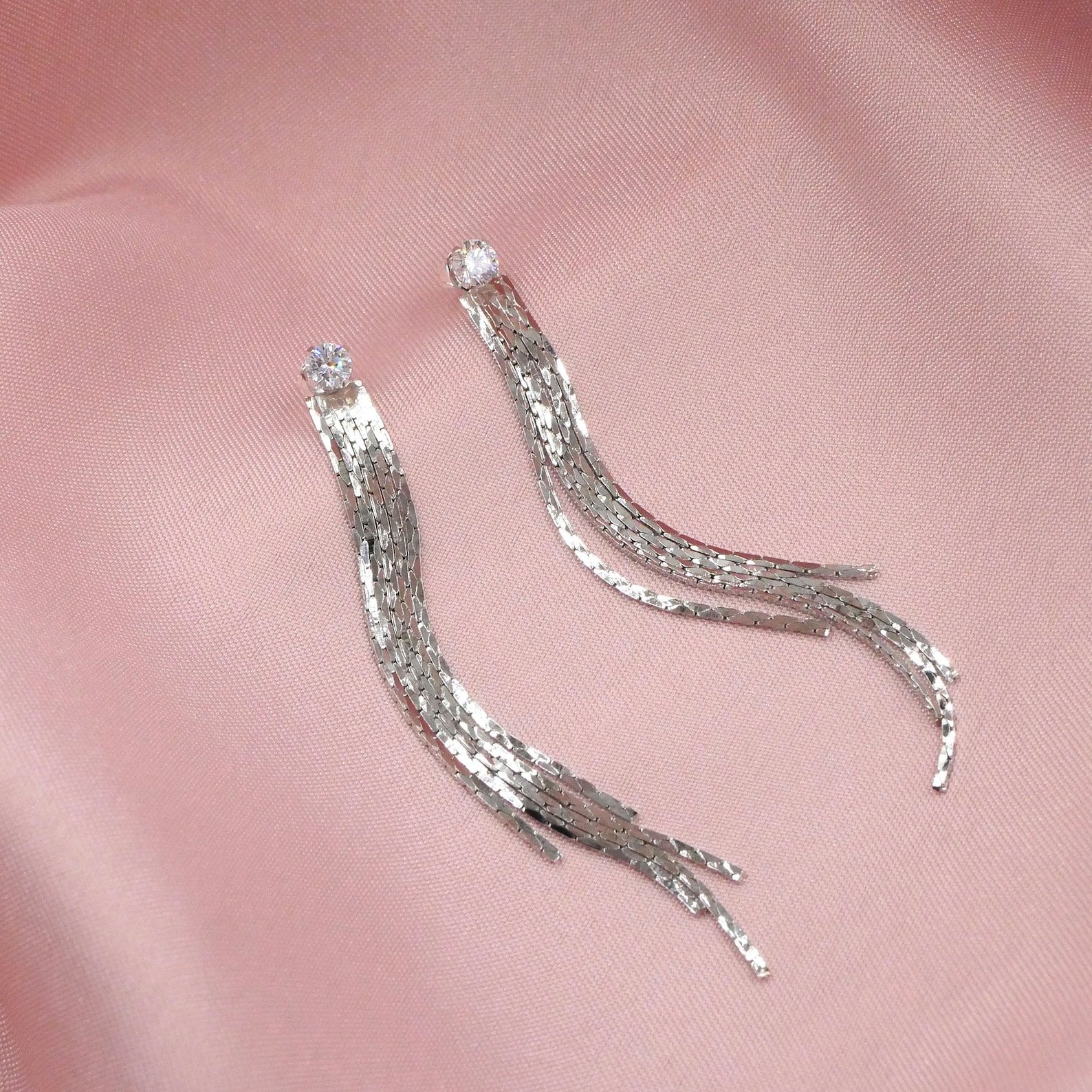 Fringe Earring Jackets Statement Earrings Gold Dangle - Etsy