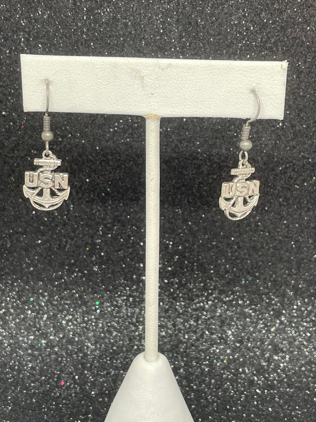 USN Symbol Earrings - Etsy