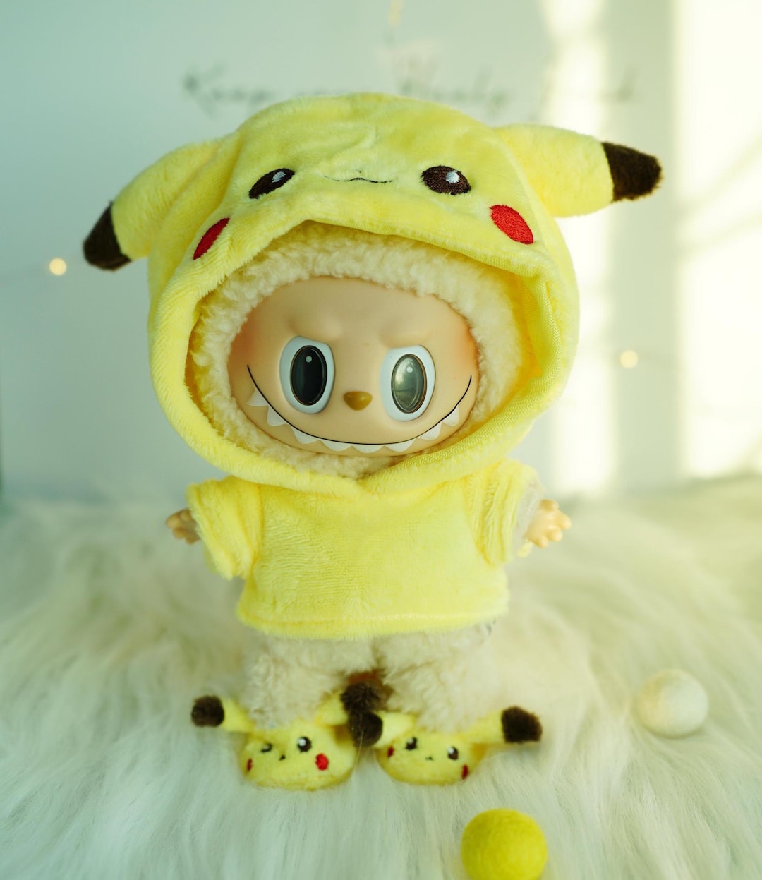 Labubu Clothes Pokemon Outfit V1 V2 Monster Doll Cloths Have a Seat ...