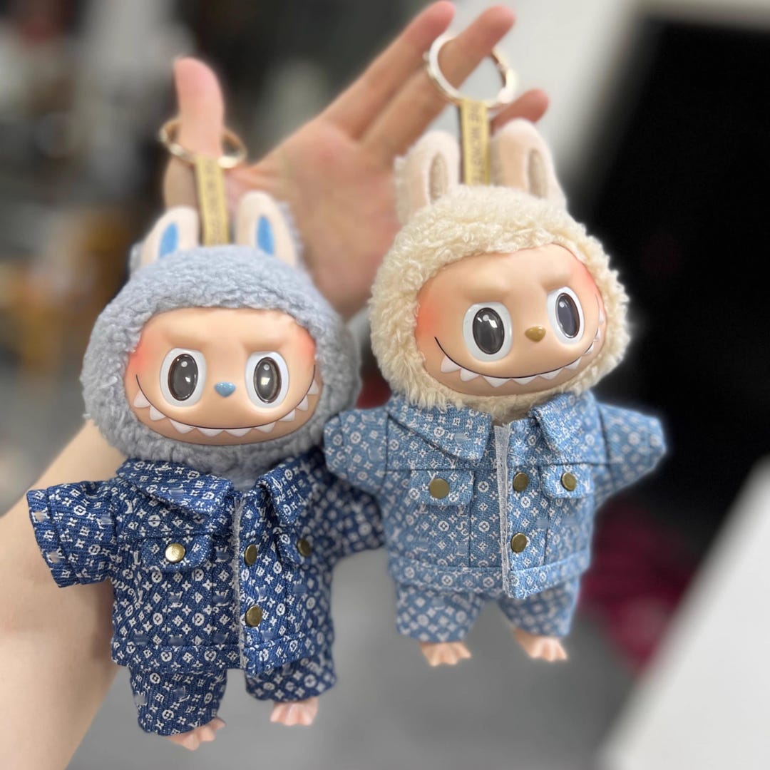 Custom Handmade Labubu Luxury Outfits Clothes V1 V2 Monster Doll Cloths ...