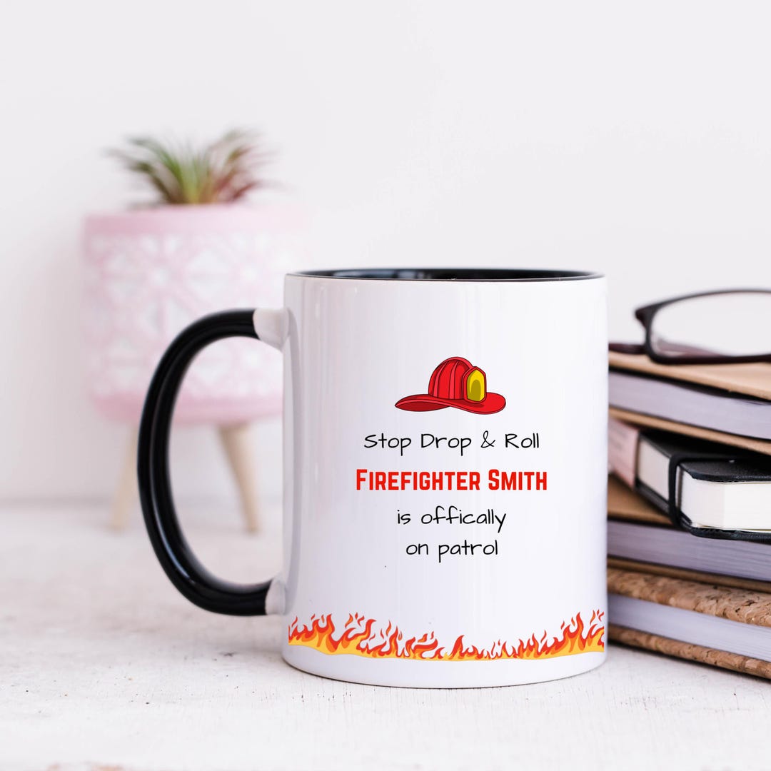 Firefighter Graduation Gift, Personalized Coffee Mug for Fireman, Gift ...
