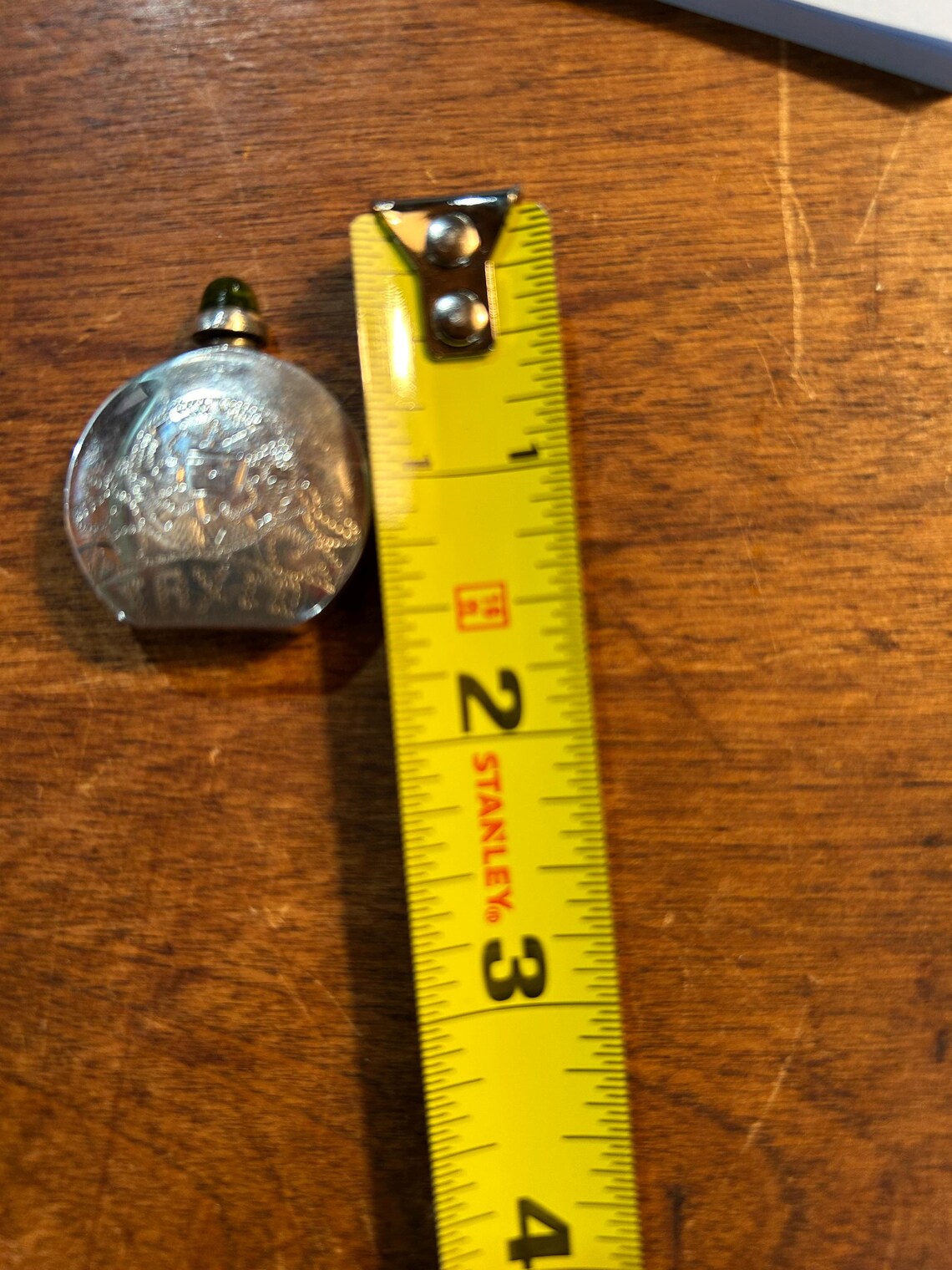 Vintage Silver Mini Perfume Bottle Handmade Sterling Engraved With ...