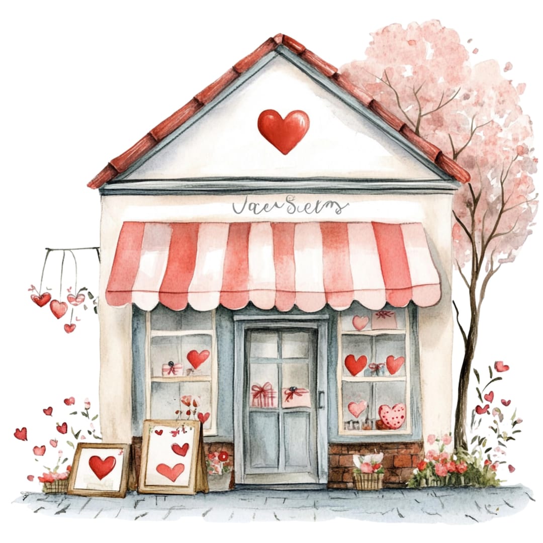 8 Valentine Shop Clipart High Res Pngs Valentines Day Clip Art ...