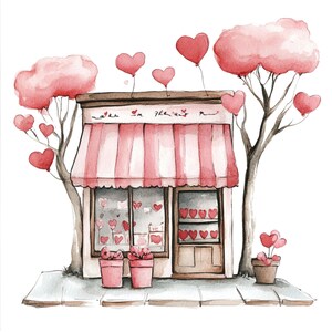 8 Valentine Shop Clipart High Res Pngs Valentines Day Clip Art ...