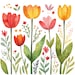 14 Spring Tulips Clipart Tulip Folk Art Clip Art Spring Flowers High ...