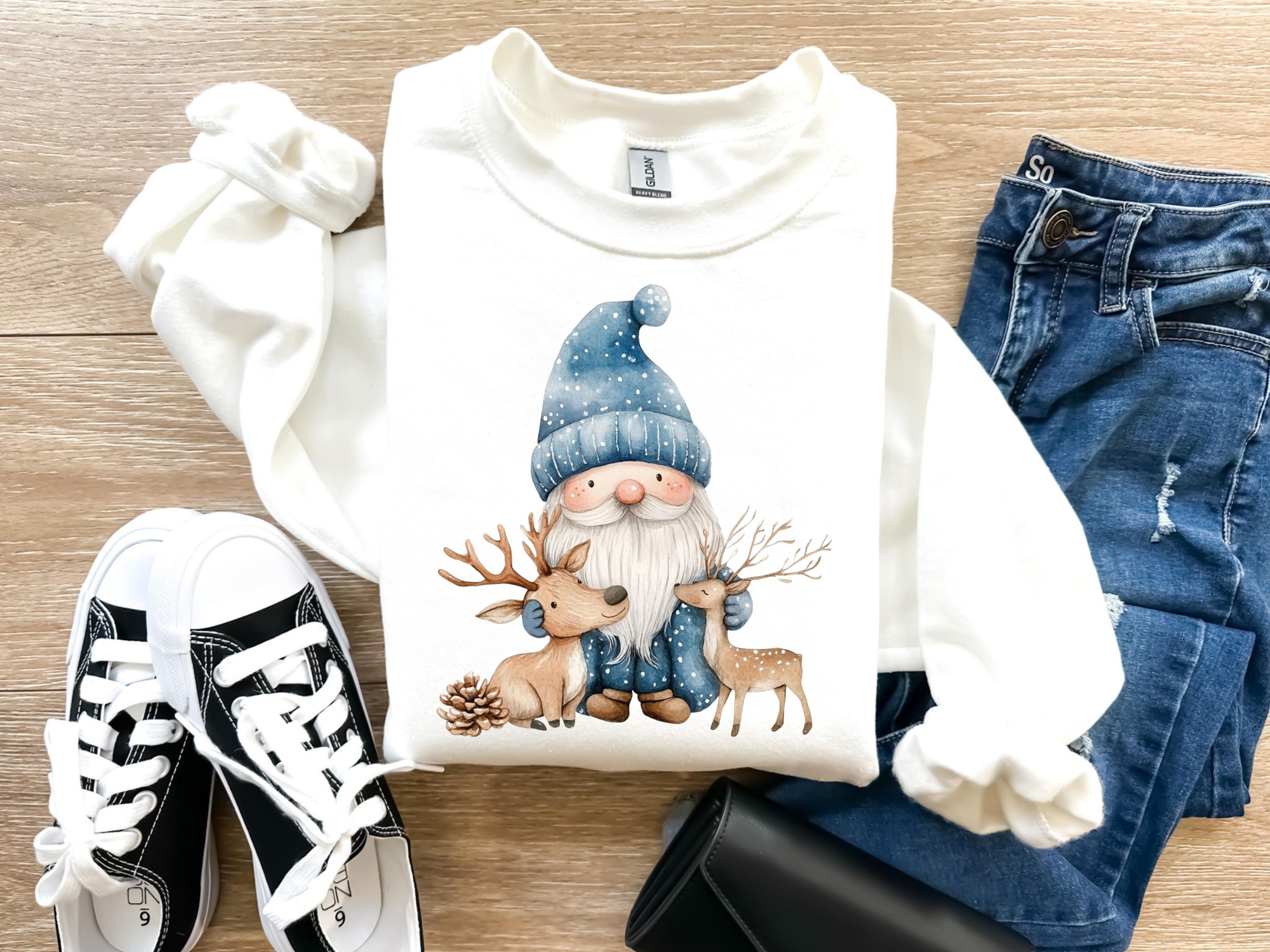 Watercolor Winter Gnomes Clipart Whimsical Festive Gnomes Clip Art Cute ...