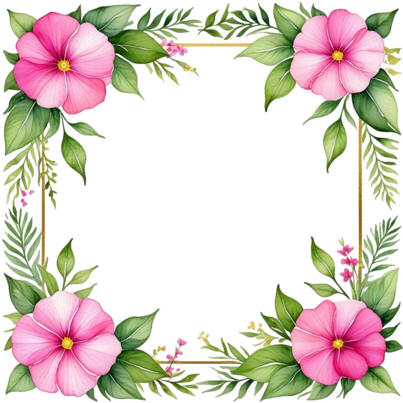 12 Spring Frame Clipart Spring Clip Art Spring Floral Frame High ...