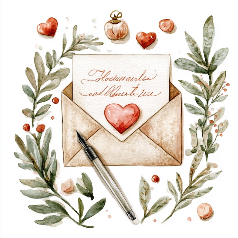 12 Valentine Love Letter Clipart Valentines Scandinavian High Res Pngs ...