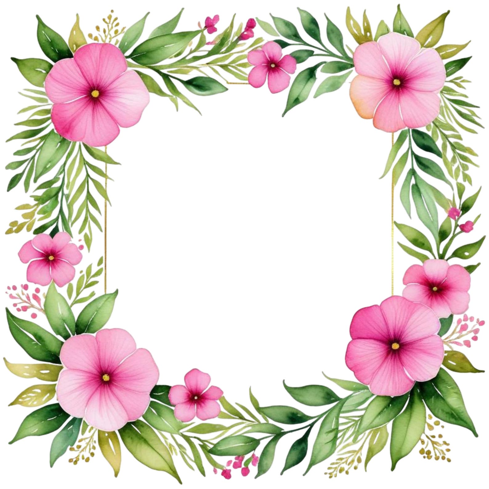 12 Spring Frame Clipart Spring Clip Art Spring Floral Frame High ...