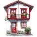 14 Basque Country Clipart Basque House Clip Art Spain Houses High ...