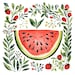 10 Watercolor Watermelon Clipart Printable Watermelons Scandinavian ...