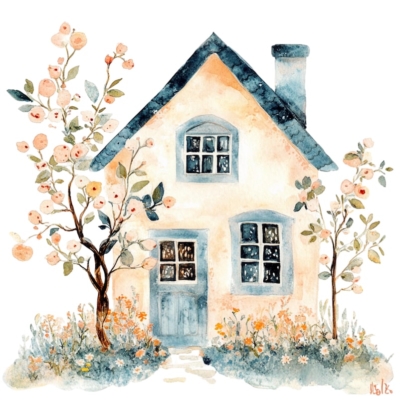 13 Spring House Clipart Spring Clip Art Spring Cottage High Quality ...