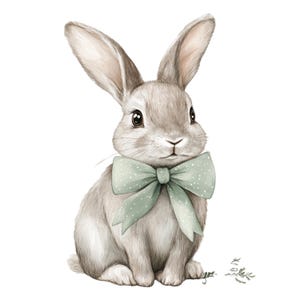 12 Easter Bunny Clipart Easter Clip Art Spring Rabbit High Quality Pngs ...