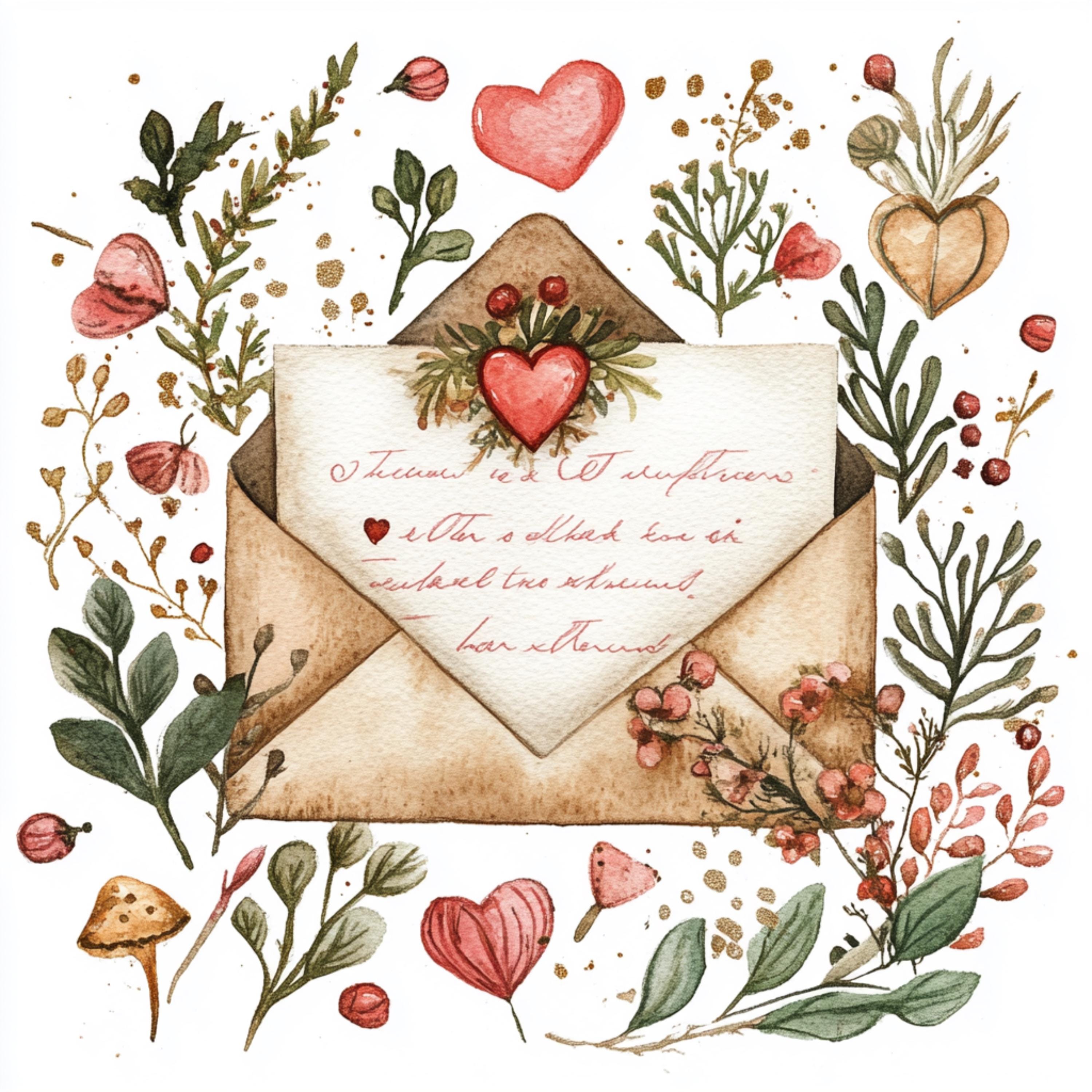 12 Valentine Love Letter Clipart Valentines Scandinavian High Res Pngs ...