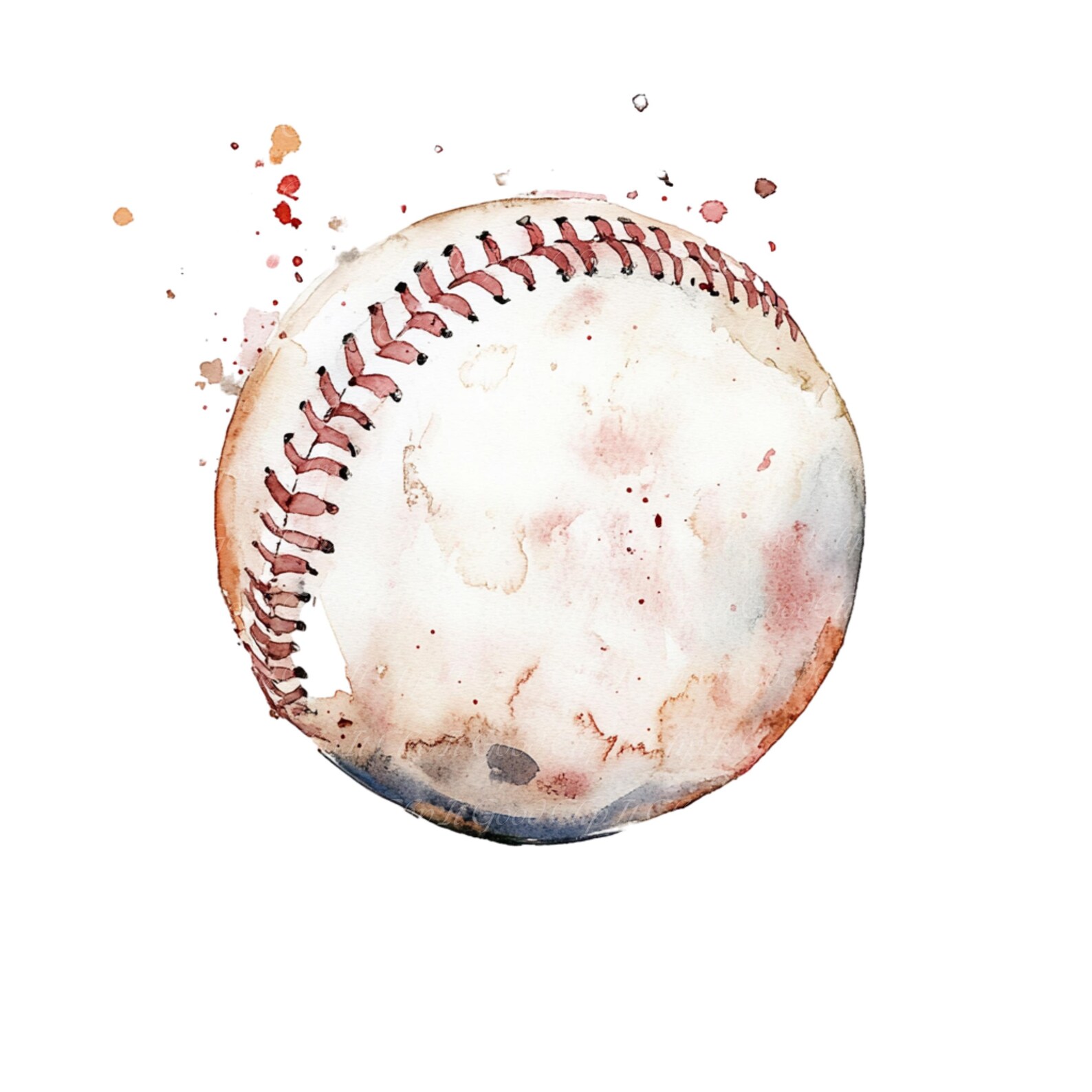 12 Watercolor Baseball Clipart Sports Clip Art Baseball Graphics High ...