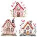 11 Whimsical Valentine House Clipart Valentine Homes Clip Art Cozy ...