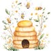 14 Spring Beehive Clipart Watercolor Spring Bees Clip Art Insect High ...