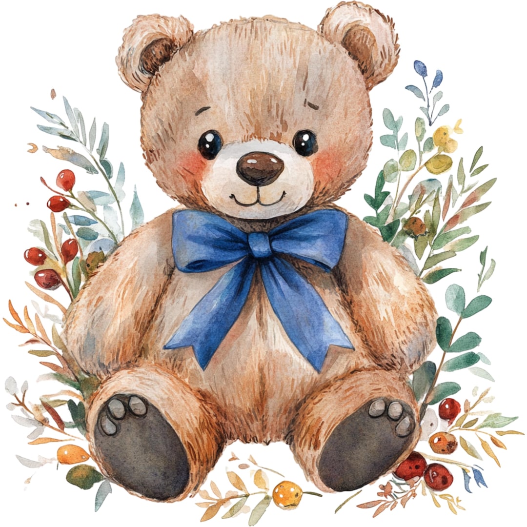 13 Teddy Bear Clipart Teddy Bears Clip Art Teddy Bear Blue Bows High ...