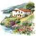 12 Basque Country Clipart Spain Landscape Clip Art Seaside Art High ...