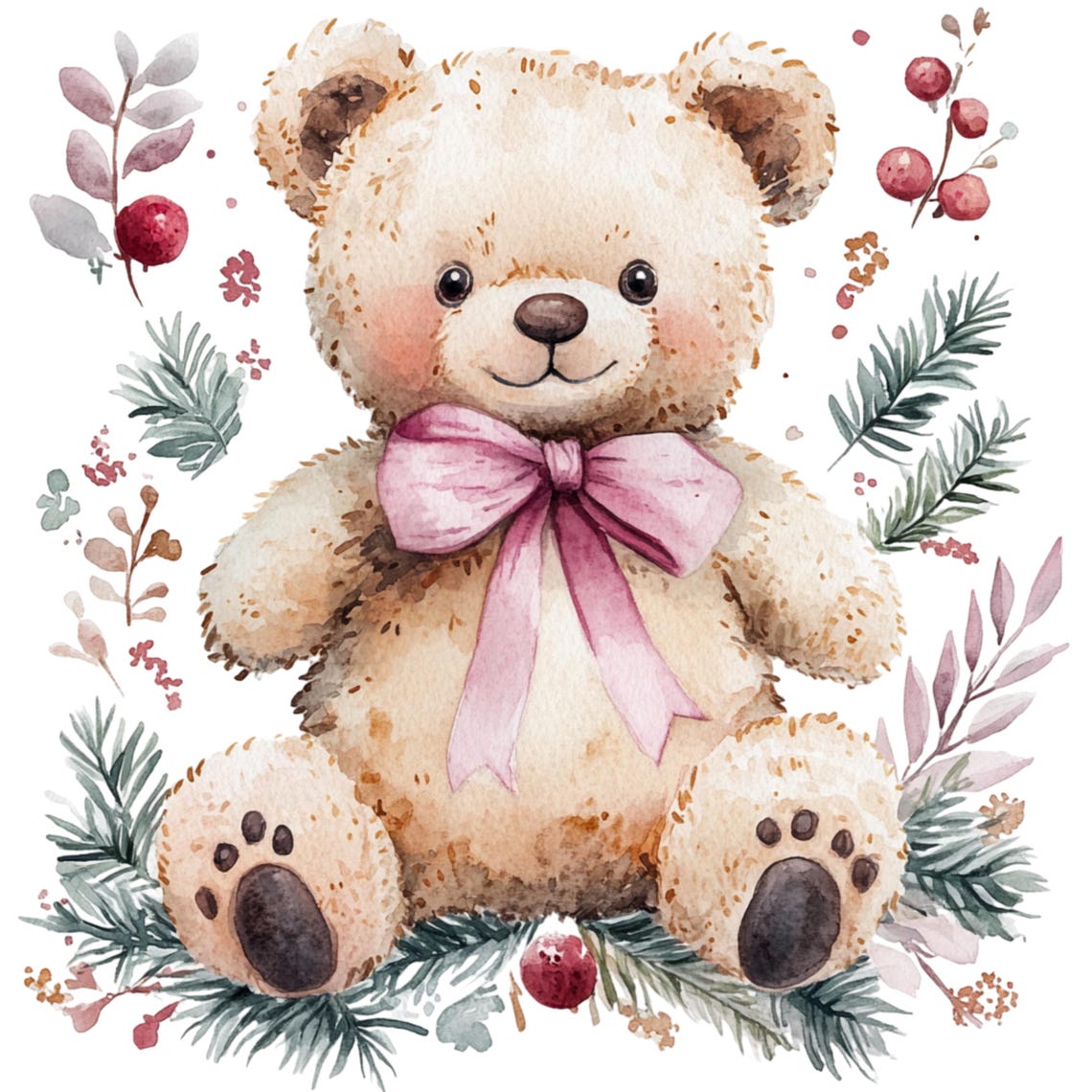 13 Teddy Bear Clipart Teddy Bears Clip Art Teddy Bear Pink Bows High ...
