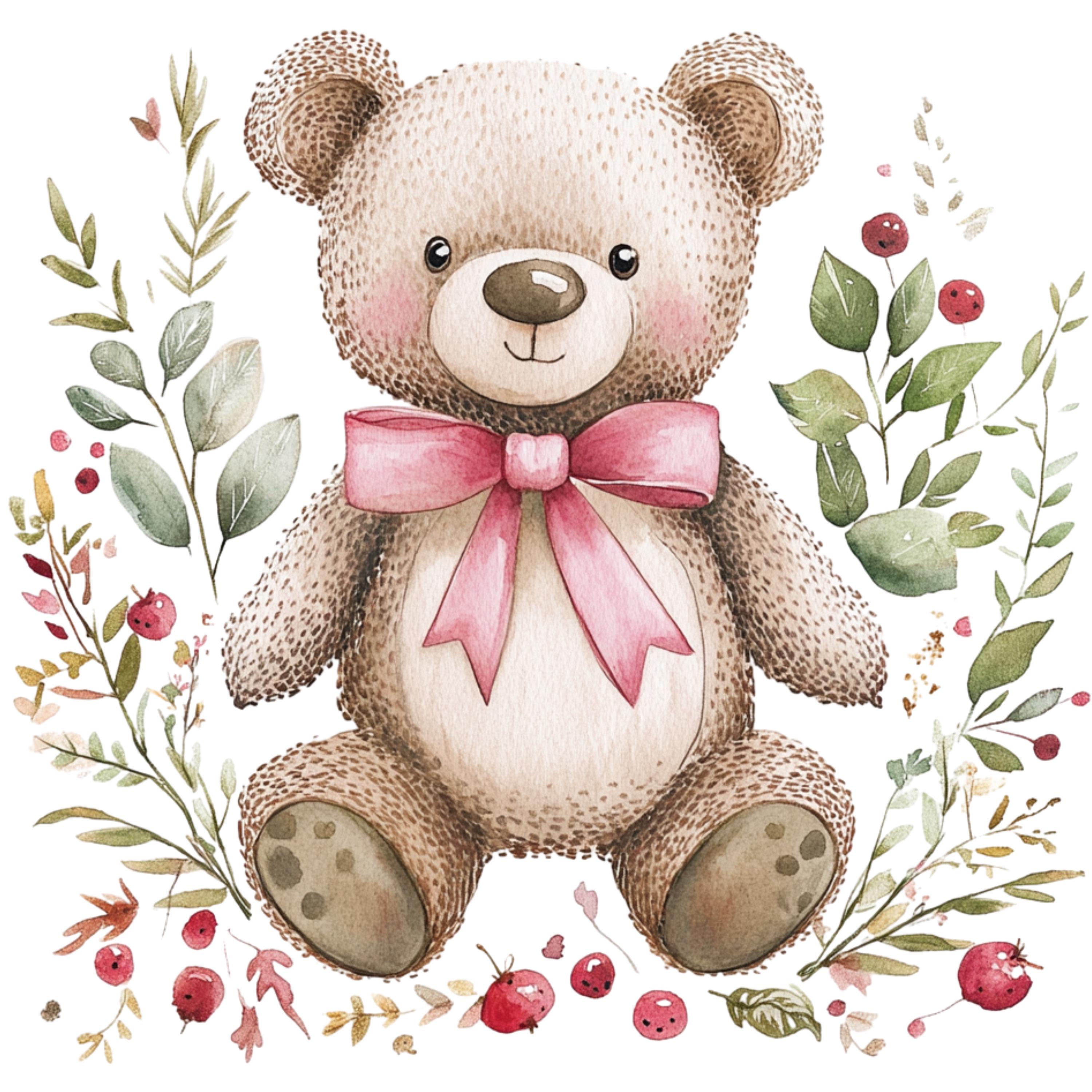 13 Teddy Bear Clipart Teddy Bears Clip Art Teddy Bear Pink Bows High ...