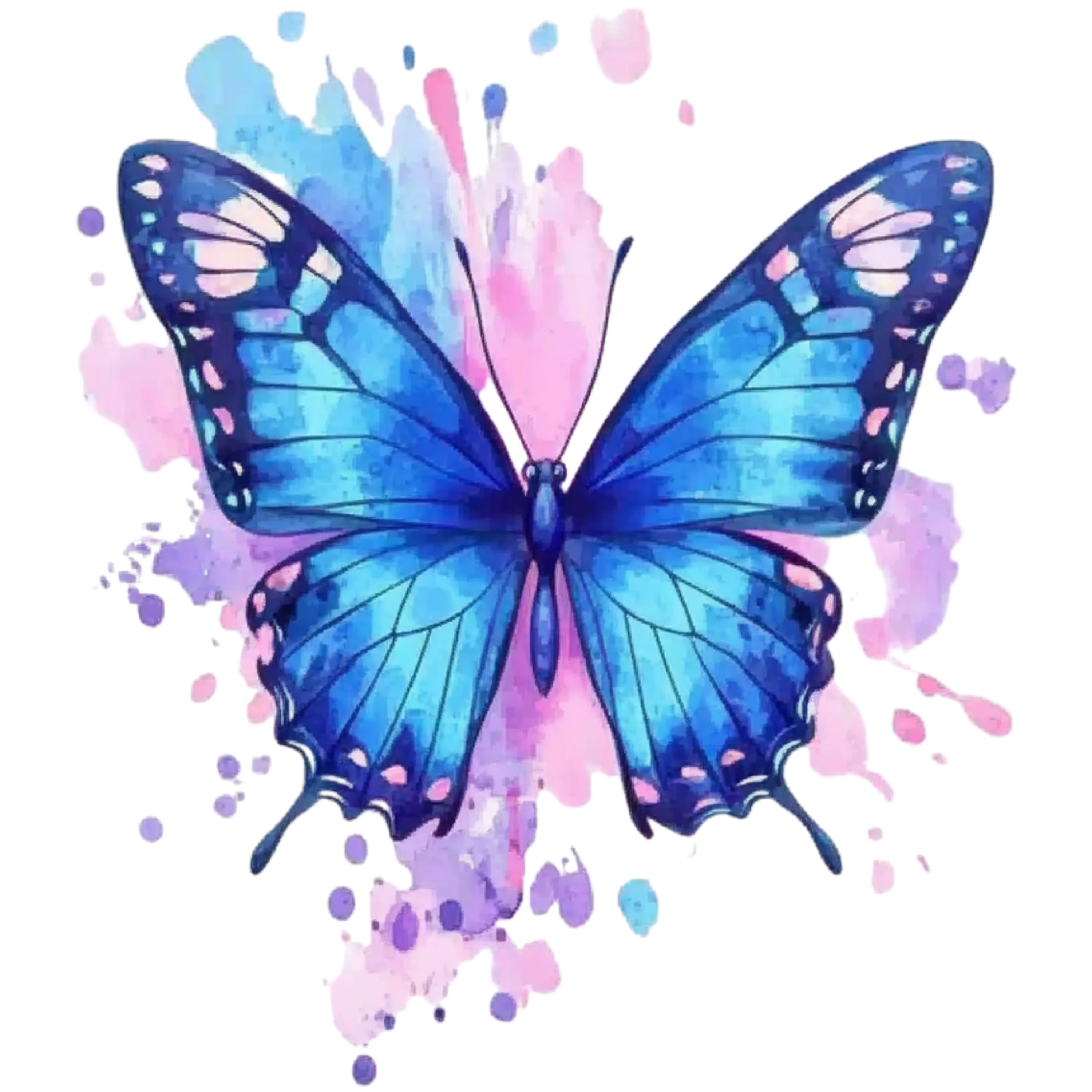 12 Butterfly Clipart Watercolor Butterflies Clip Art Spring High ...