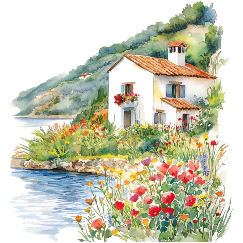 12 Basque Country Clipart Spain Landscape Clip Art Seaside Art High ...