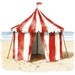 12 Retro Beach Tents Clipart Summer Clip Art Summer Tent High Quality ...