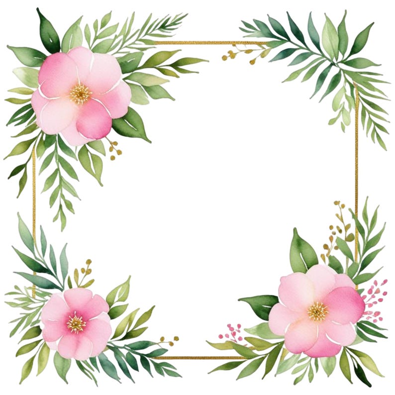 12 Spring Frame Clipart Spring Clip Art Spring Floral Frame High ...