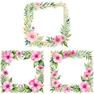 12 Spring Frame Clipart Spring Clip Art Spring Floral Frame High ...