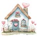 11 Whimsical Valentine House Clipart Valentine Homes Clip Art Cozy ...