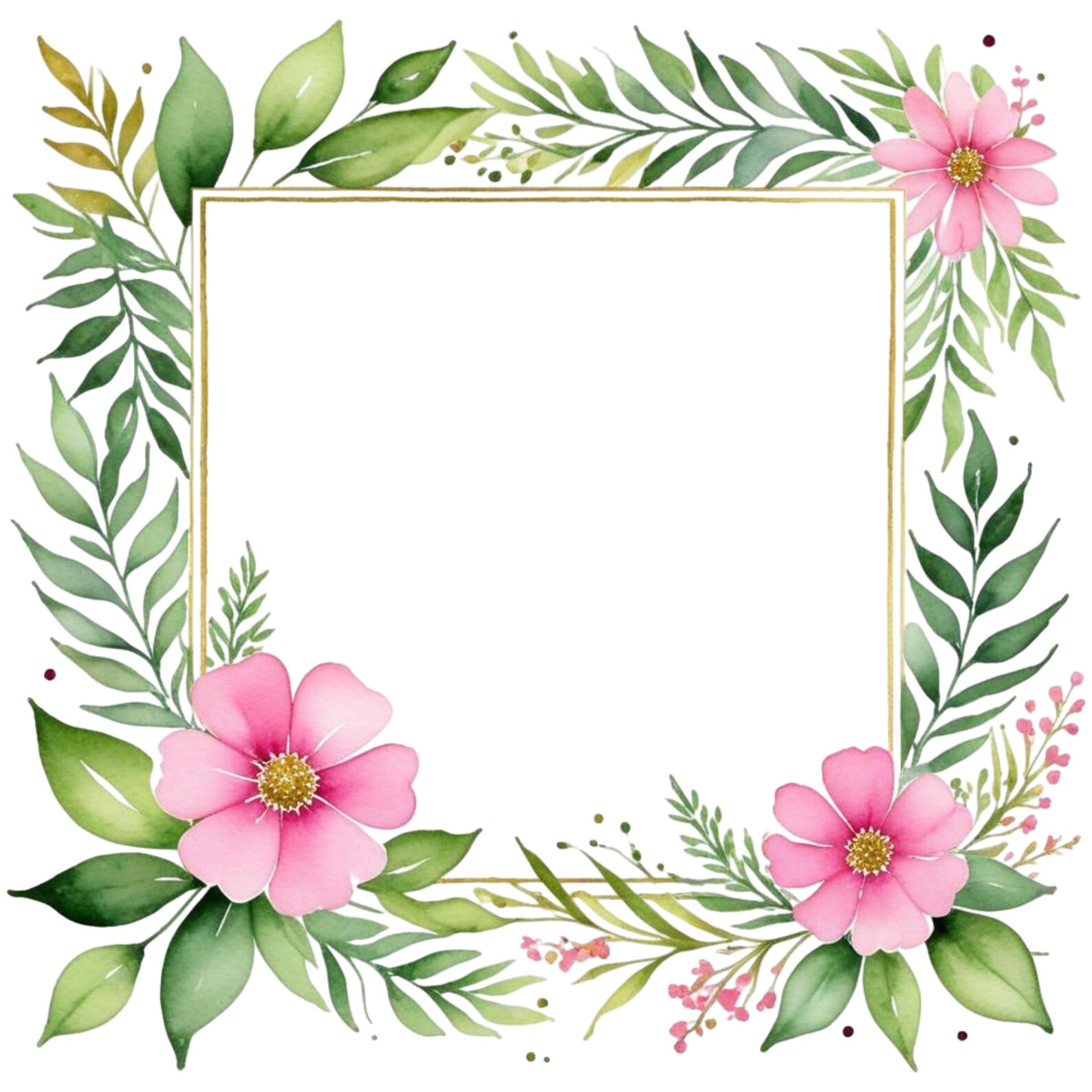 12 Spring Frame Clipart Spring Clip Art Spring Floral Frame High ...