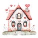 11 Whimsical Valentine House Clipart Valentine Homes Clip Art Cozy ...