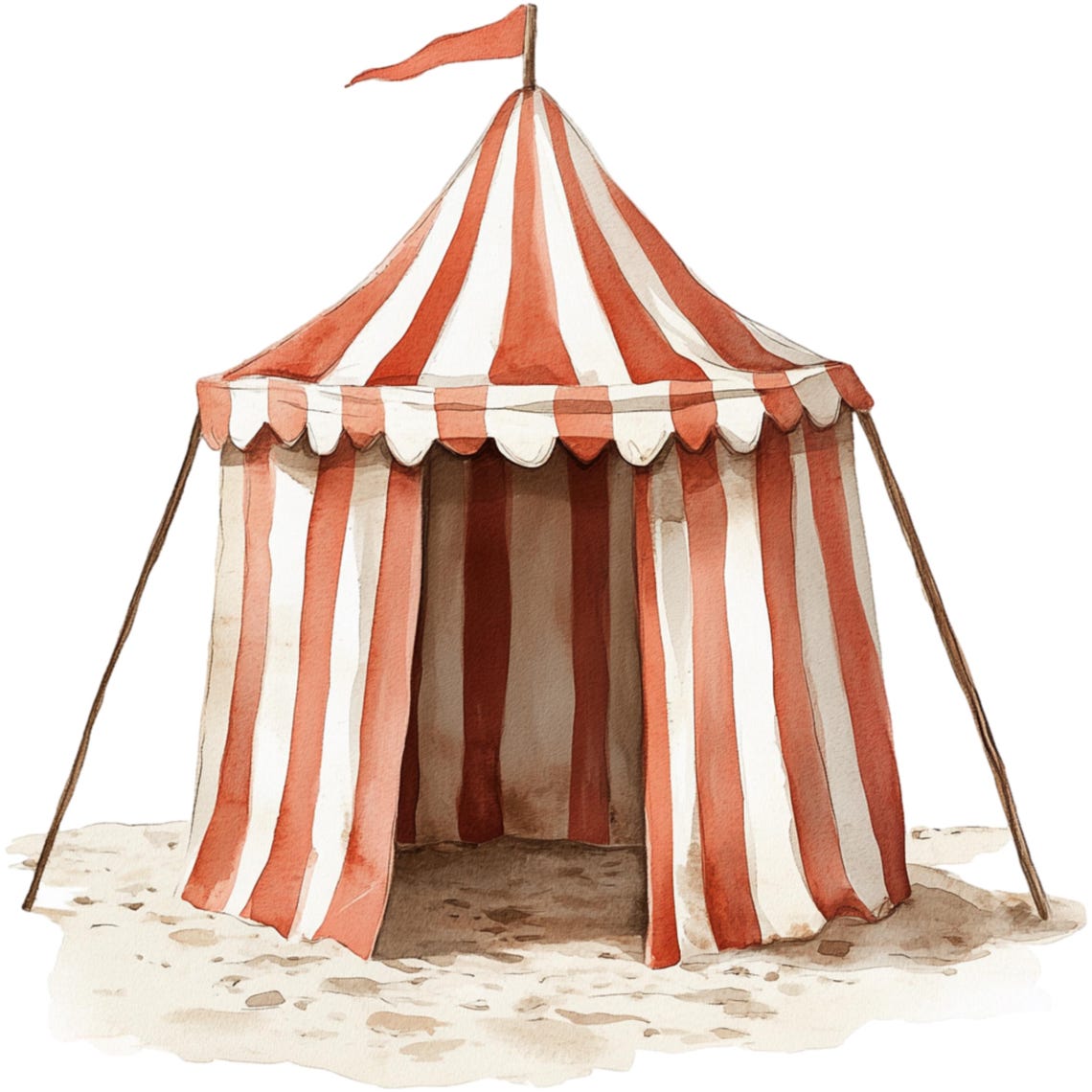 12 Retro Beach Tents Clipart Summer Clip Art Summer Tent High Quality ...