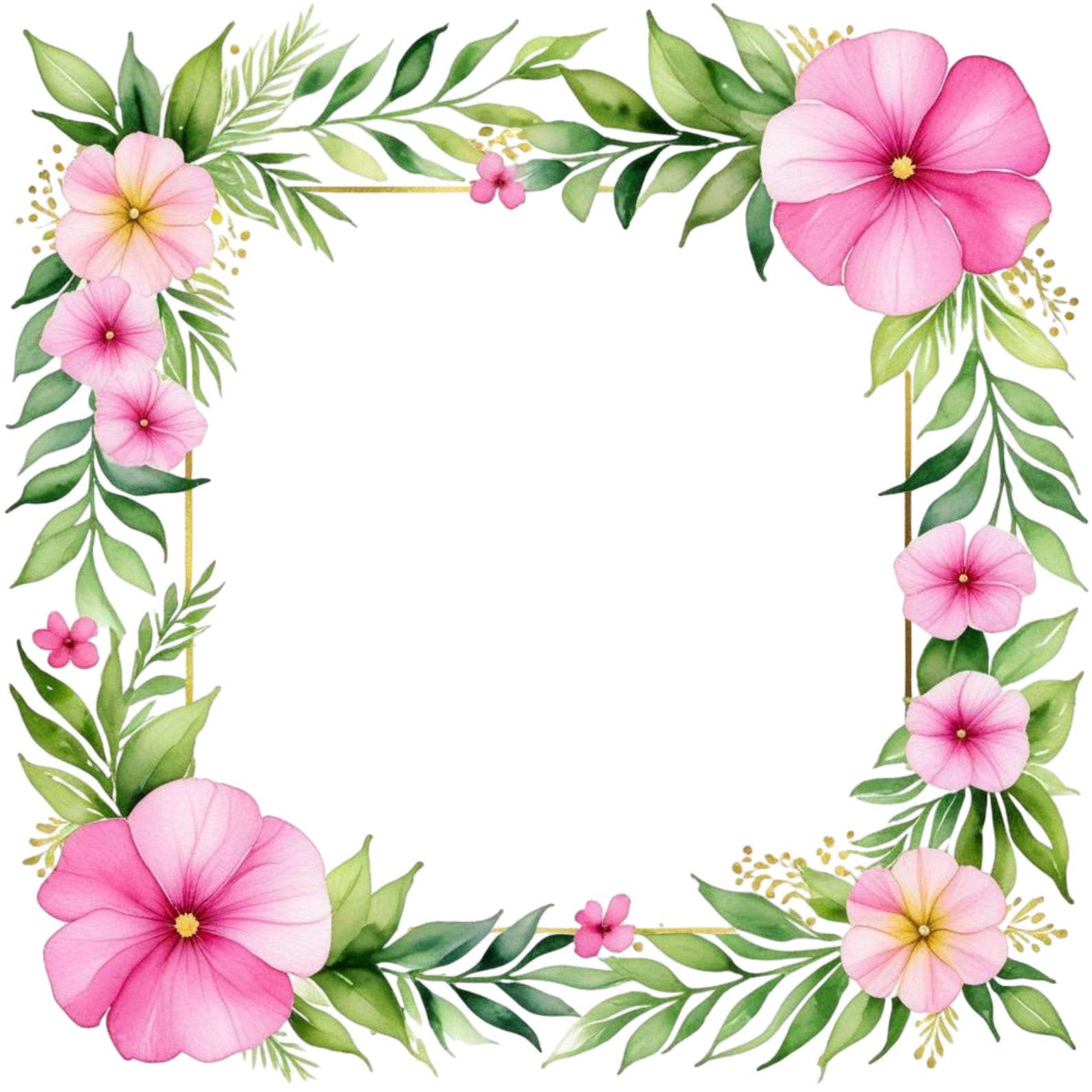 12 Spring Frame Clipart Spring Clip Art Spring Floral Frame High ...
