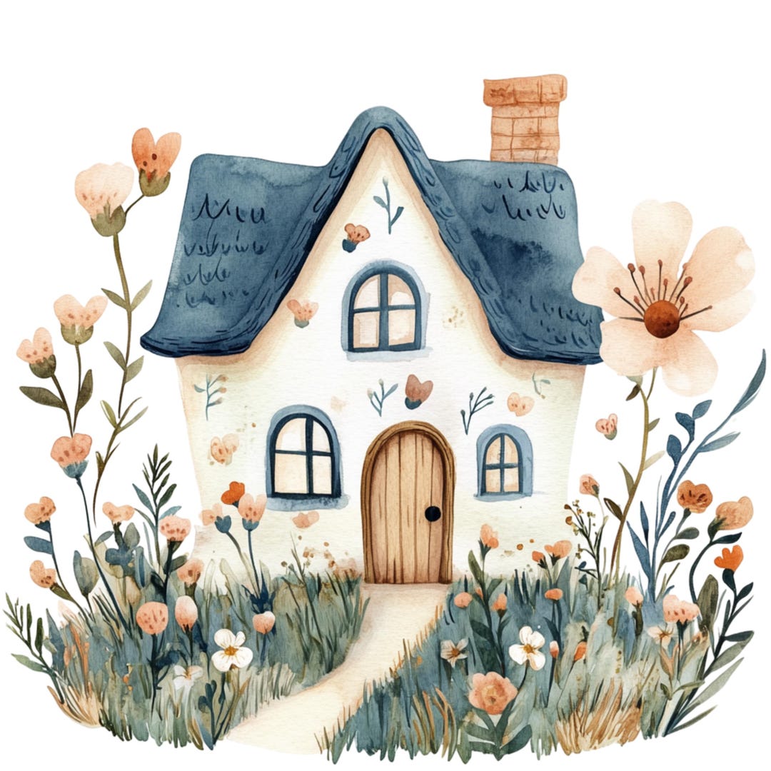 13 Spring House Clipart Spring Clip Art Spring Cottage High Quality ...