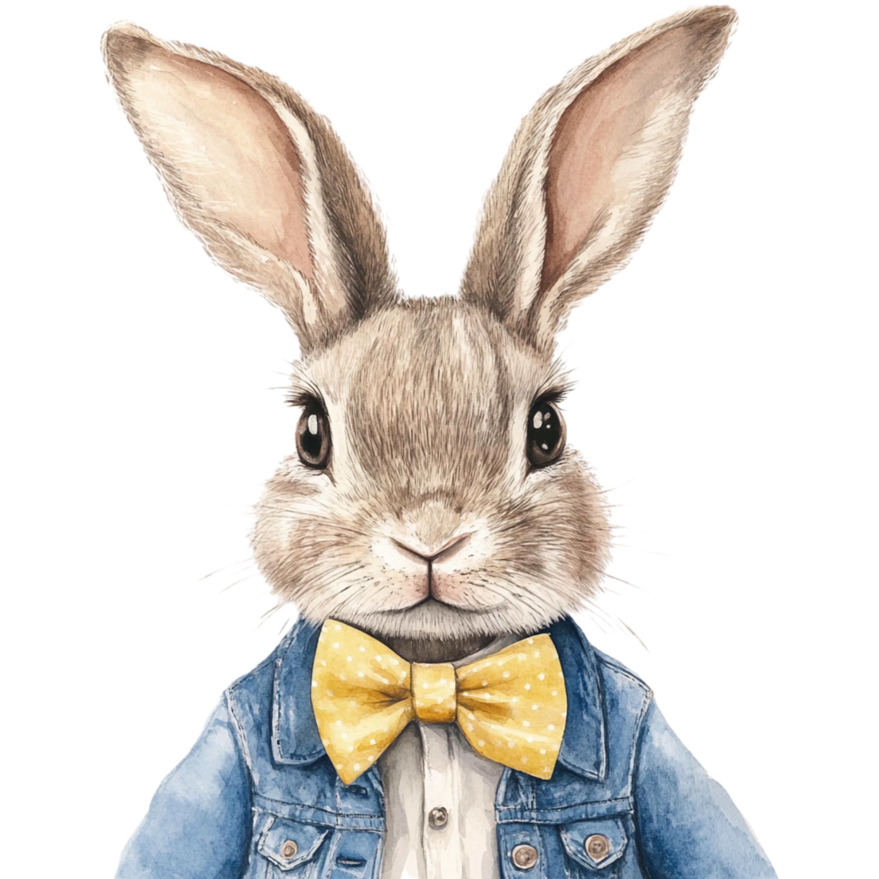 14 Boy Rabbit Clipart Easter Clip Art Spring Bunny High Quality Pngs ...