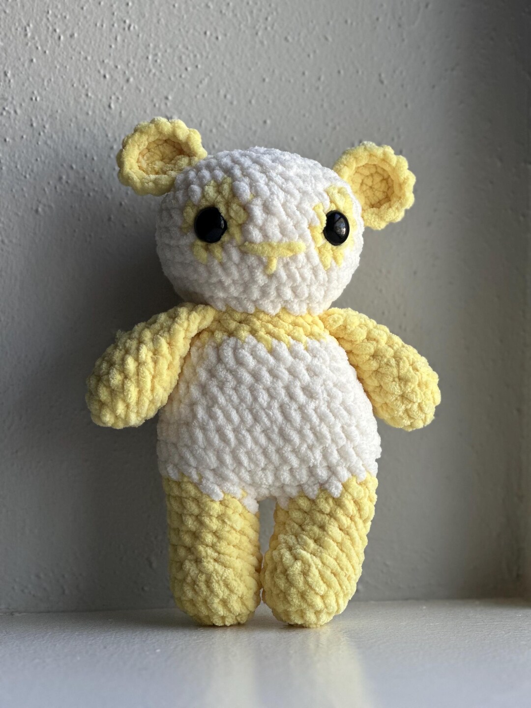 Yellow Lemon Panda Bear Crochet Plushie - Etsy
