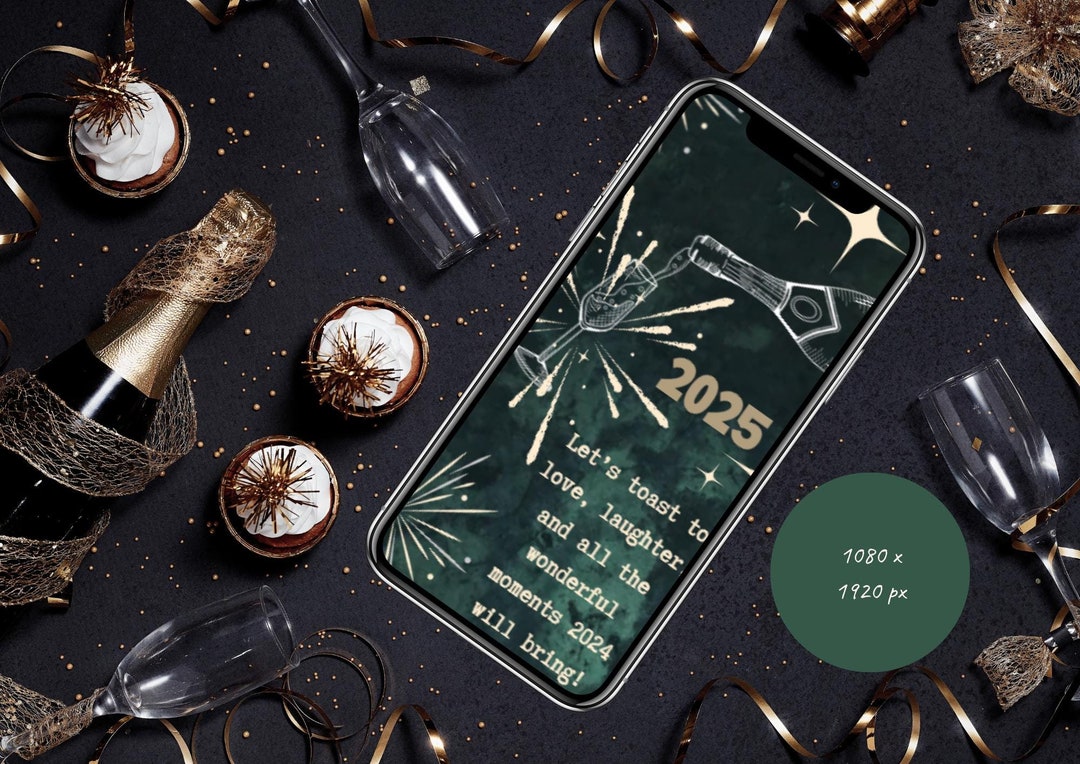 Digitale Geanimeerde Nieuwjaarskaart, Bewerkbare E-card Happy New Year ...